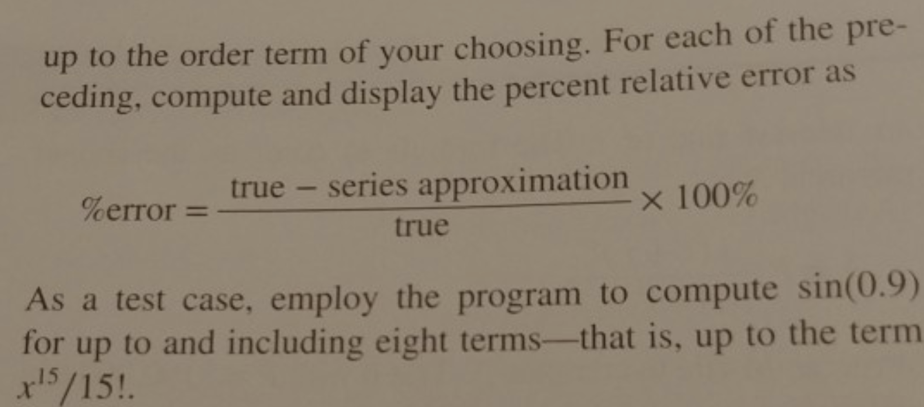 Solved 3.5 The sine function can be evaluated by the | Chegg.com