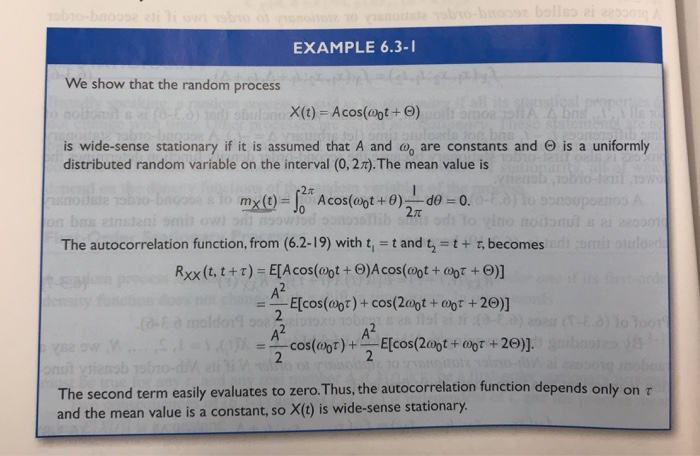 Solved Tue. Find the time average and time autocorrelation | Chegg.com
