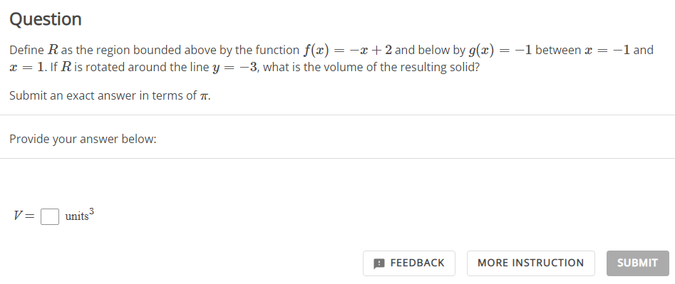 Solved Question Define R as the region bounded above by the | Chegg.com