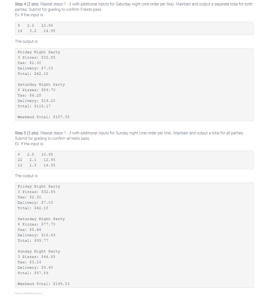 Solved Program Specifications. Write a program to calculate | Chegg.com