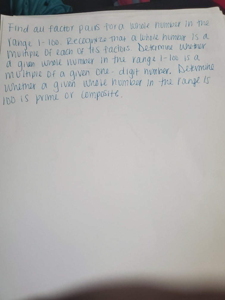 Solved find au factor pairs for a whole number in the range | Chegg.com