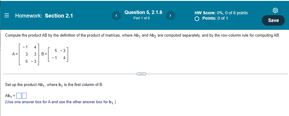 Solved Homework Section 2 1 A Question 5 2 1 6 Part 1 Of