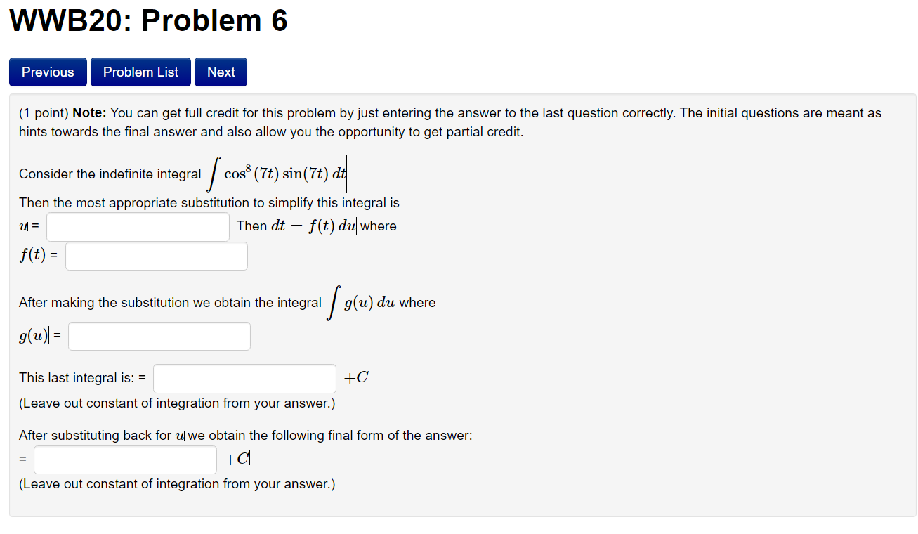 Solved WWB20: Problem 5 Previous Problem List Next (1 point) | Chegg.com