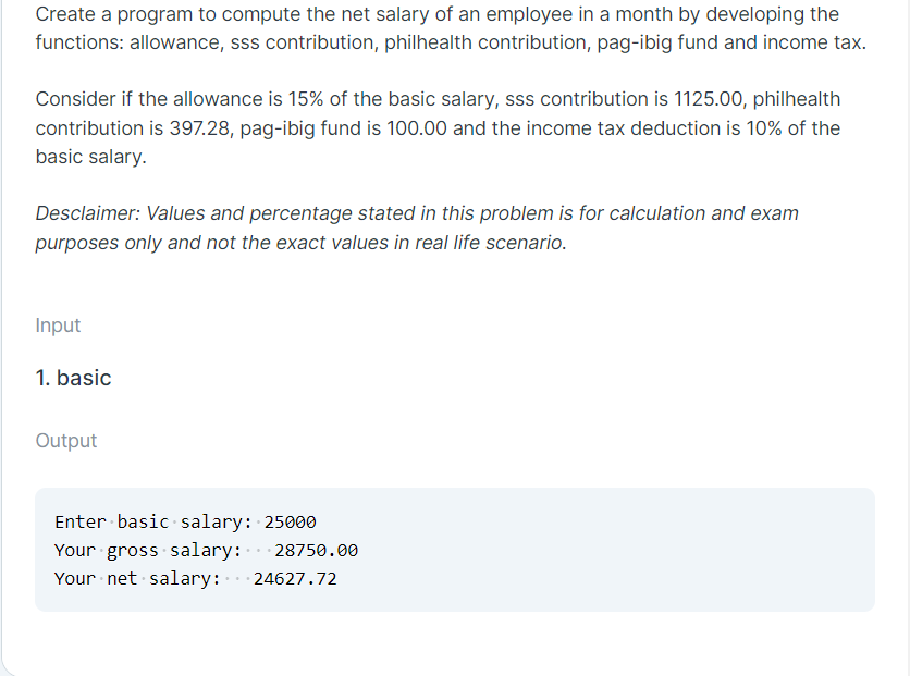 Solved THIS IS FOR PYTHON PLEASE MAKE SURE THAT THE GROSS | Chegg.com