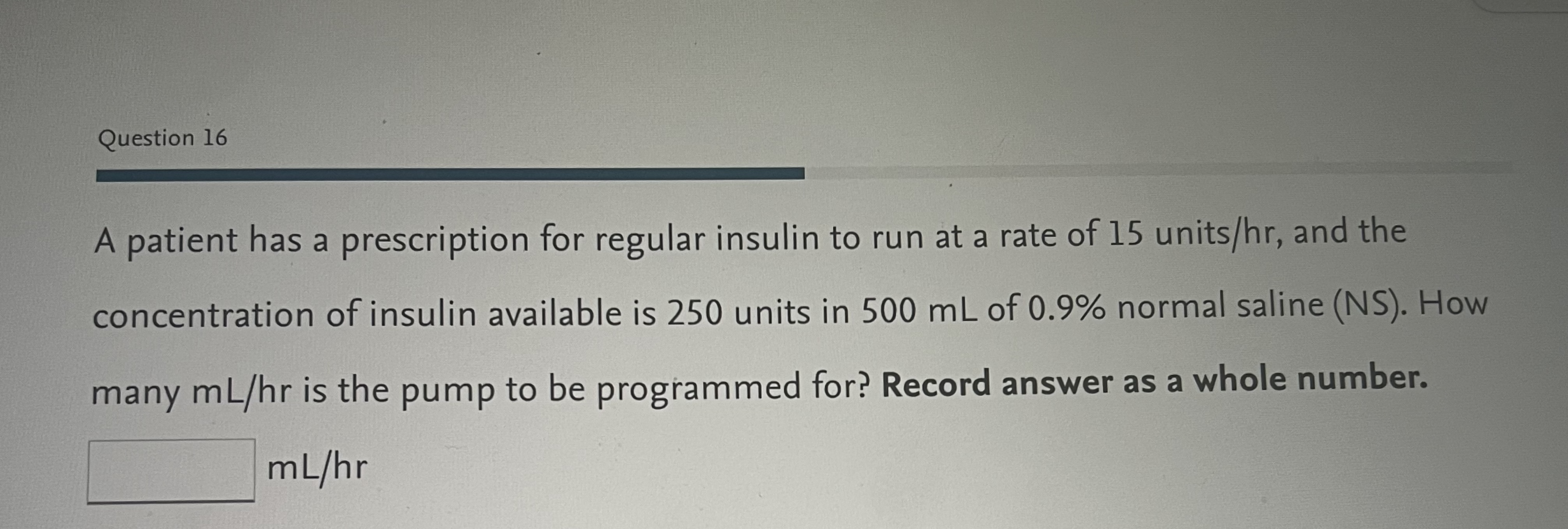 Solved A patient has a prescription for regular insulin to | Chegg.com