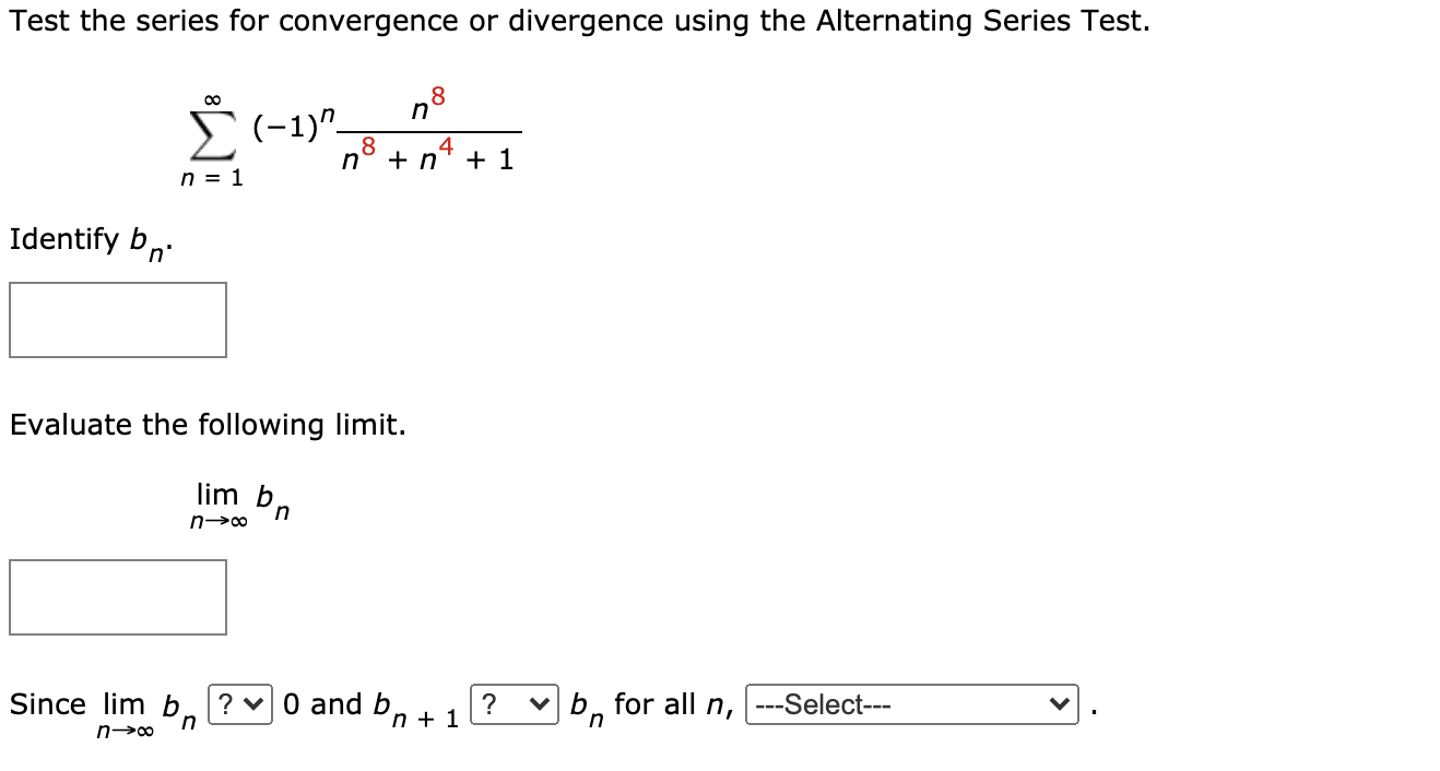 Solved Test the series for convergence or divergence using | Chegg.com
