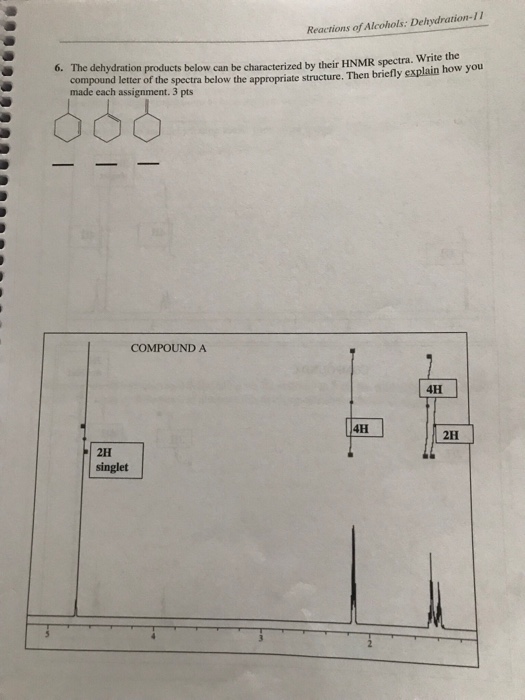 Solved Reactions of Alcohols: Dehydration-11 The dehydration | Chegg.com