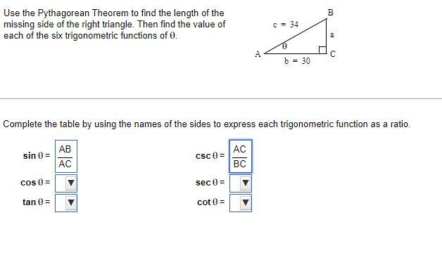 Solved B Use the Pythagorean Theorem to find the length of | Chegg.com
