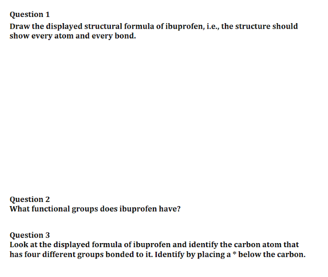 Solved Question 1 Draw the displayed structural formula of | Chegg.com