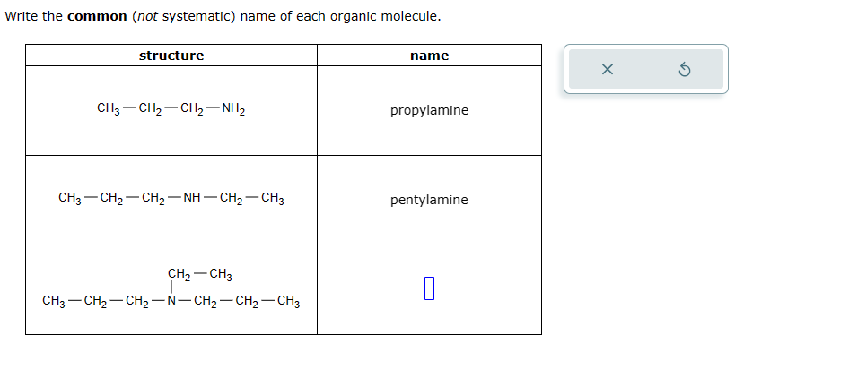Solved Write the common (not systematic) name of each | Chegg.com