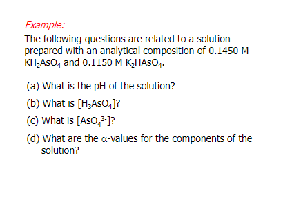 Solved α-Value Solution Compositions Example: The following | Chegg.com