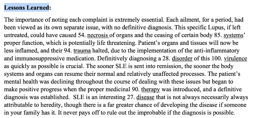 Solved Medical Terminology: Building a Medical Vocabulary: ( | Chegg.com