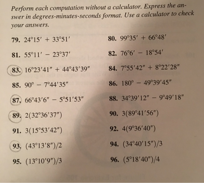 Solved Perform each computation without a calculator. | Chegg.com