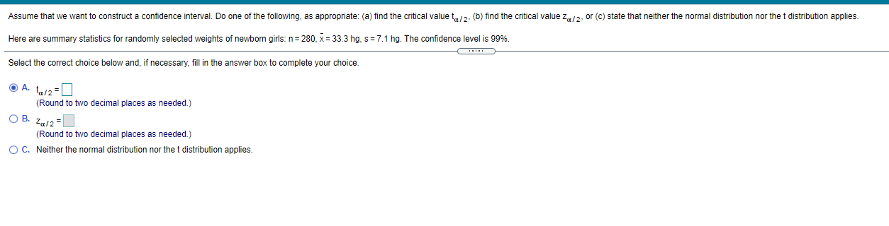 Solved Assume that we want to construct confidence interval. | Chegg.com