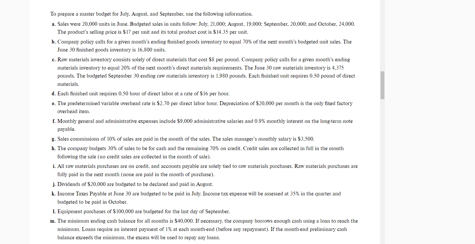 Solved Problem 20-4B Manufacturing: Preparation of a | Chegg.com