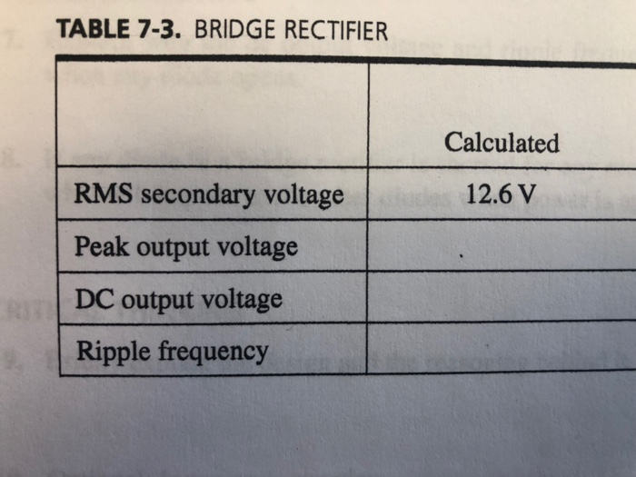 Solved 16 D1 D T. 1N4001 1N4001 D3 D4 1N4001 1N4001 120 Vrms | Chegg.com