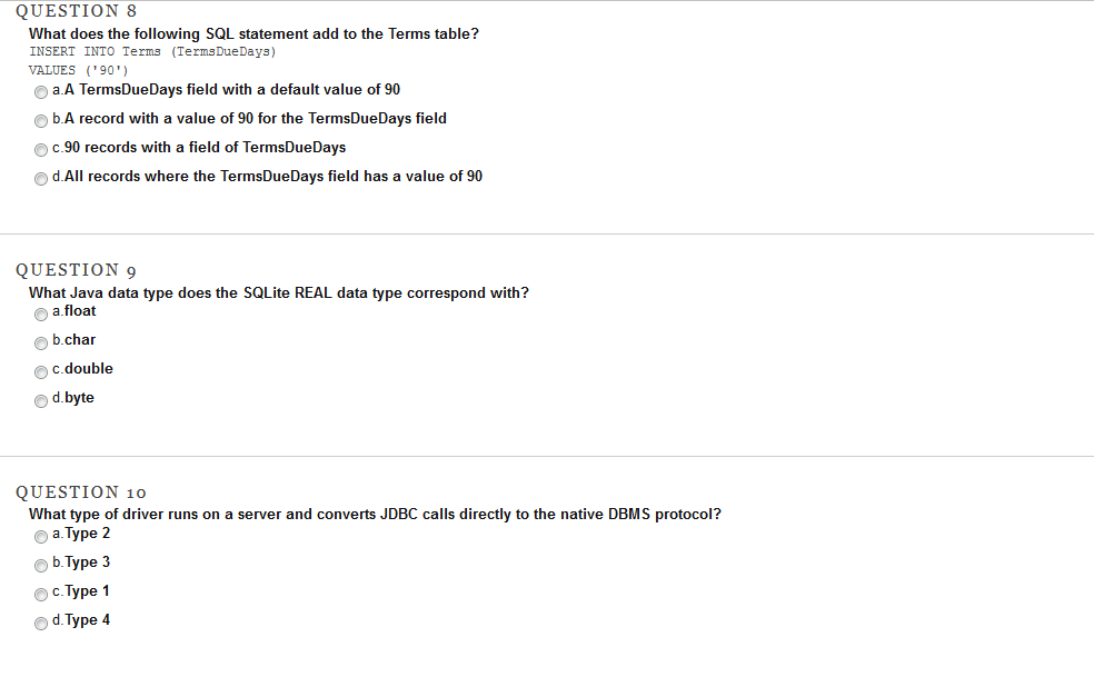 Solved Question 6 Code Example 20 1 Select V Vendorname