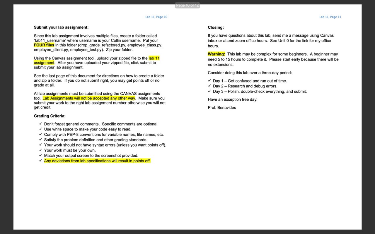 Solved ITSE 1359 - Lab 11 Assignment: - Refer to Chapters 8, | Chegg.com