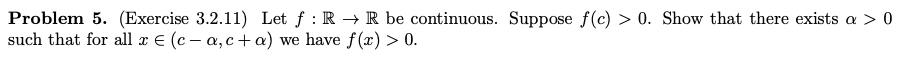 Solved Problem 5. (Exercise 3.2.11) Let f:R→R be continuous. | Chegg.com