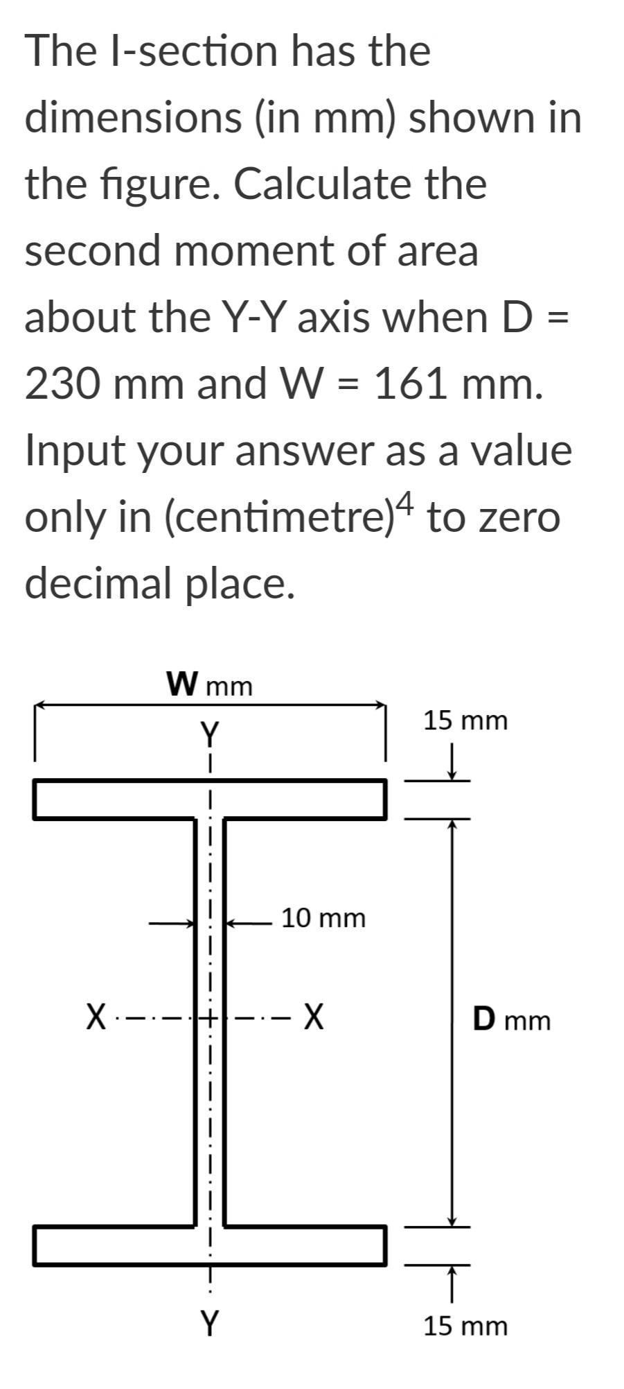Solved The l-section has the dimensions (in mm) shown in the | Chegg.com