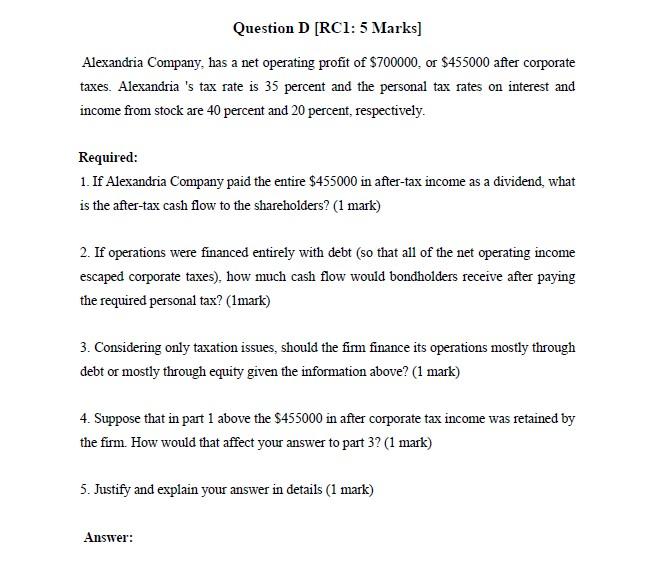 Solved Note : Answers should be Computerized ( Word or | Chegg.com