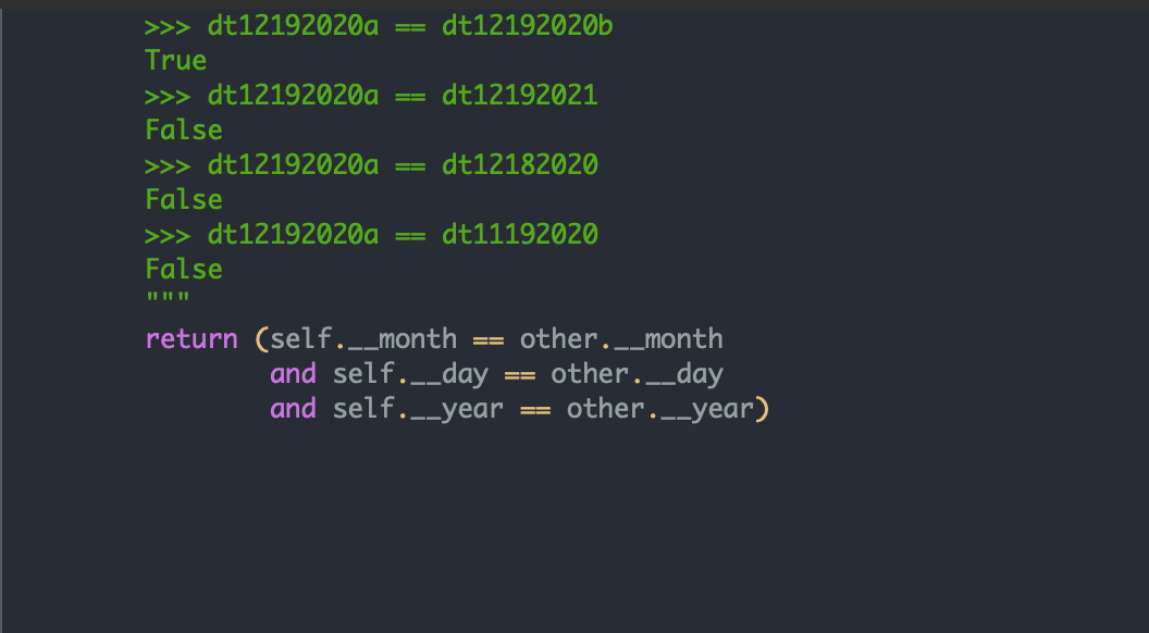Solved (in python ) Within pet.py implement the __eq__ | Chegg.com