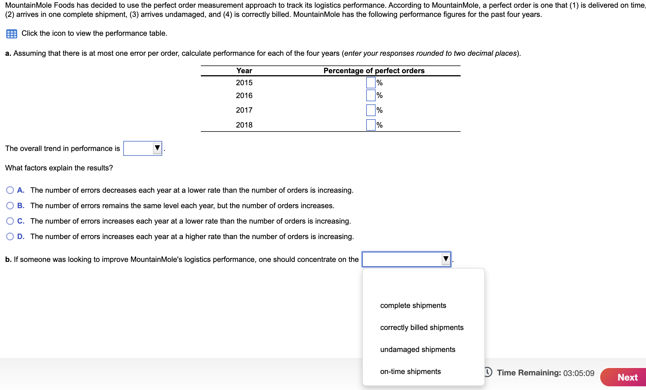 Solved MountainMole Foods has decided to use the perfect | Chegg.com