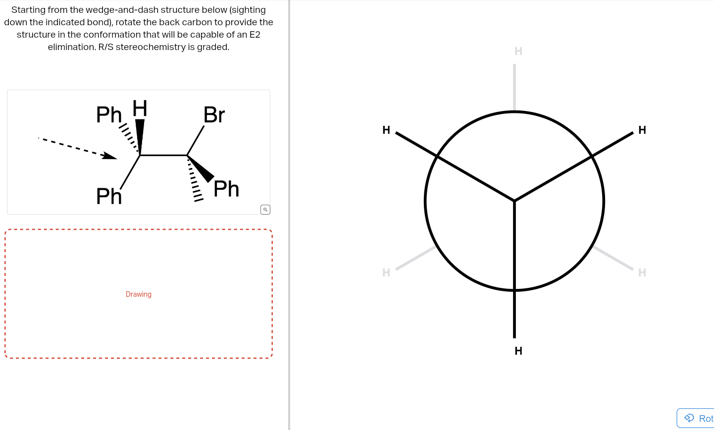Solved Starting from the wedge-and-dash structure below | Chegg.com