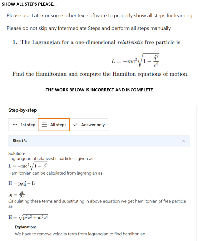 Solved My question was not answered properly, as you can see | Chegg.com