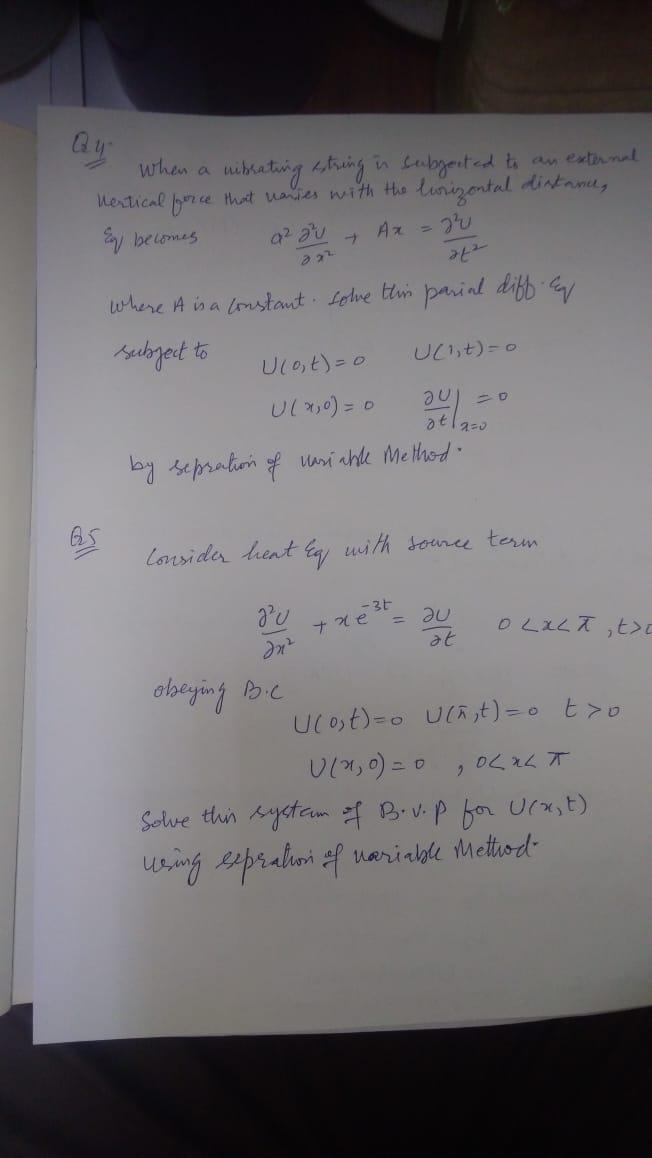 Solved When a vibrating string in subjected to an external | Chegg.com