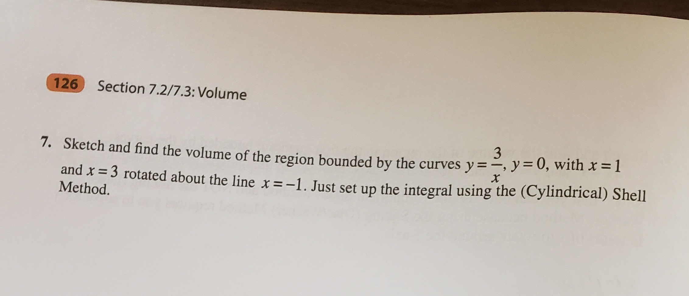 Solved 7. Sketch and find the volume of the region bounded | Chegg.com