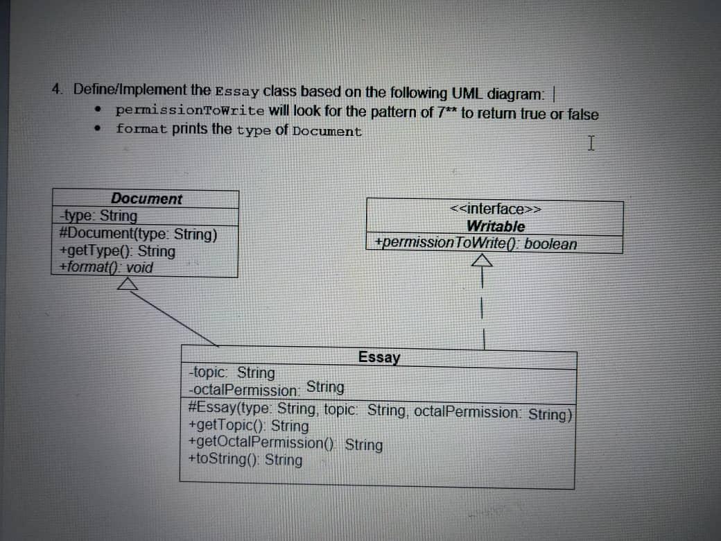 Solved 2. Define/Implement the Document class/object/ADT | Chegg.com
