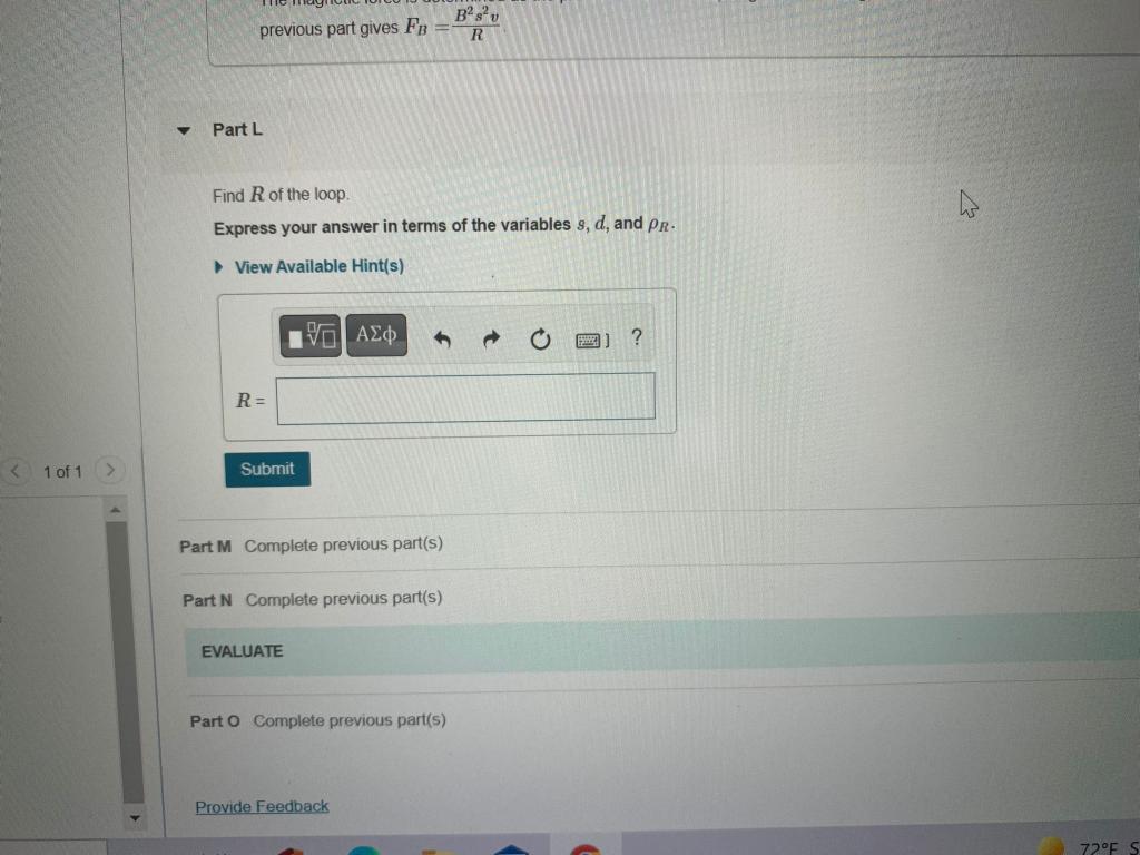 Solved Bridging Problem: A Falling Square Loop A vertically | Chegg.com