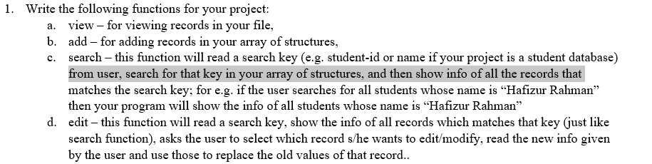 Solved Kindly Solve the question c program | Chegg.com