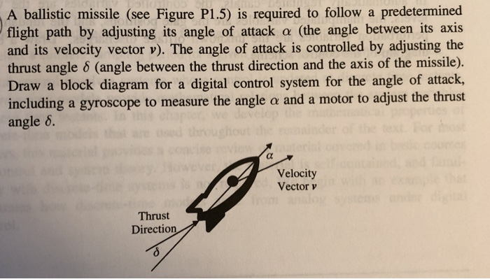 Solved A ballistic missile (see Figure P1.5) is required to | Chegg.com