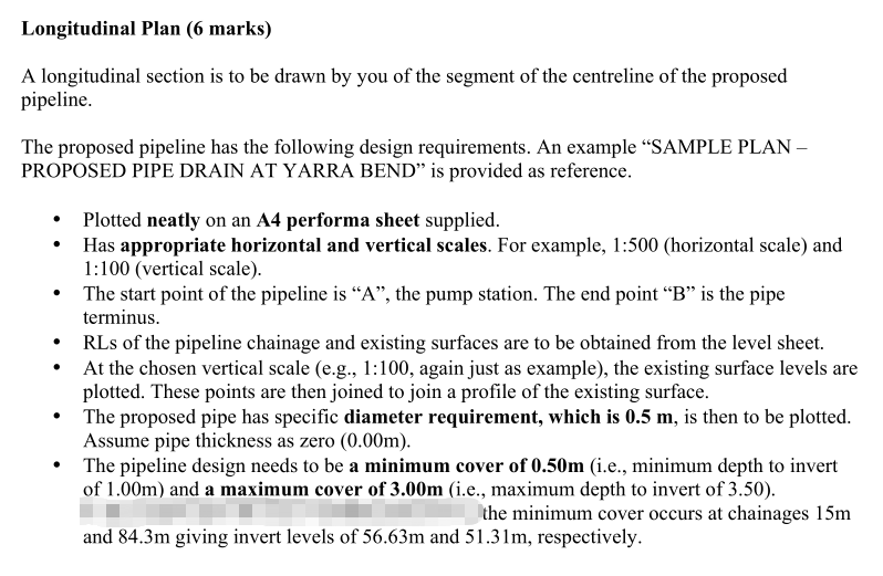Solved Longitudinal Plan (6 marks) A longitudinal section is | Chegg.com