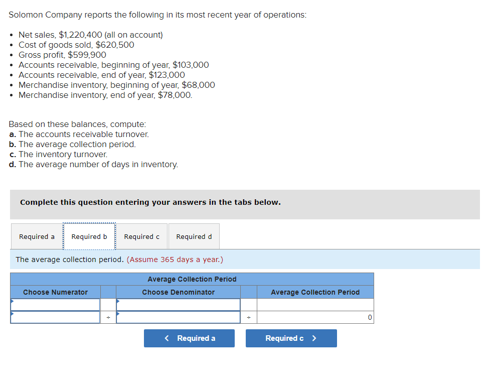 Solved Solomon Company reports the following in its most | Chegg.com