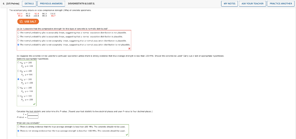 Solved 6. [2/5 Points) DETAILS PREVIOUS ANSWERS DEVORESTAT9 | Chegg.com