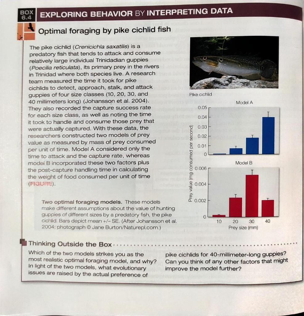 BOX 6.4 EXPLORING BEHAVIOR BY INTERPRETING DATA | Chegg.com