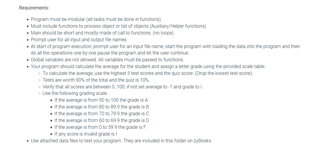 Solved Write a C++ program to prompt user for a file name | Chegg.com