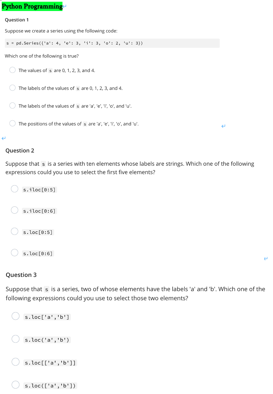 Solved Python Programming Question 1 Suppose We Create A 6762