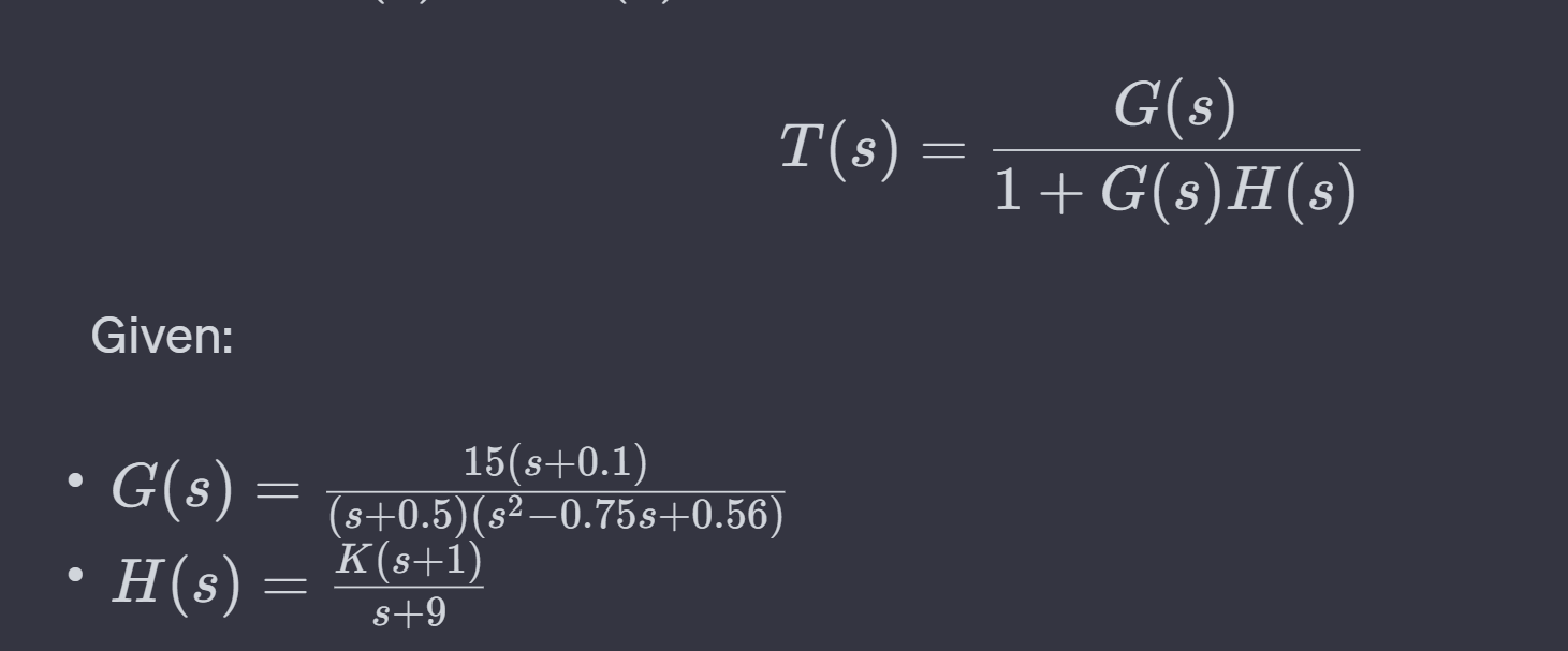 Solved solve Routh–Hurwitz stability criterion Array table | Chegg.com