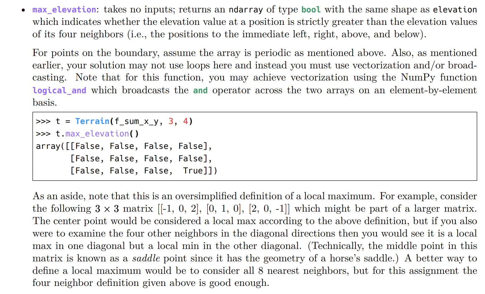 Solved so, note that for each of the methods defined below, | Chegg.com