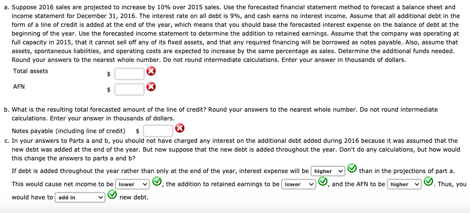 Solved 9-6: Additional Funds Needed (AFN) Equation Method | Chegg.com