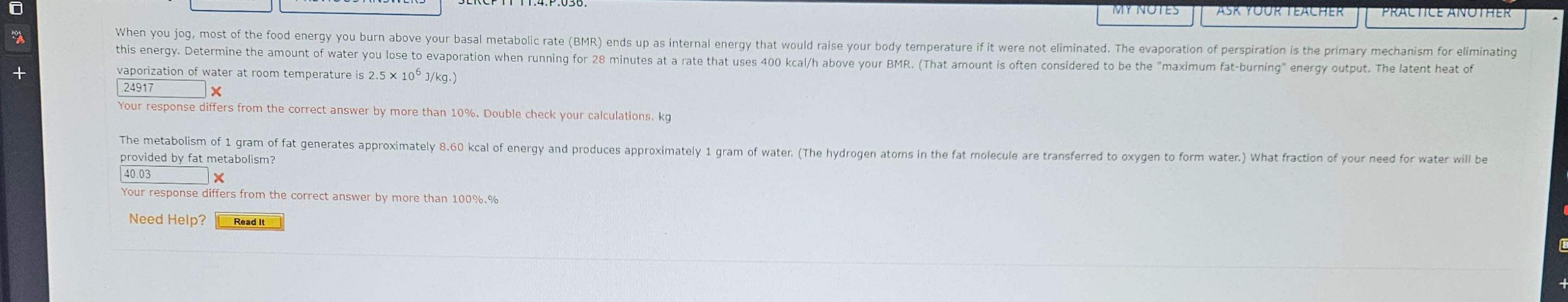 Solved 24917 Your response differs from the correct answer | Chegg.com
