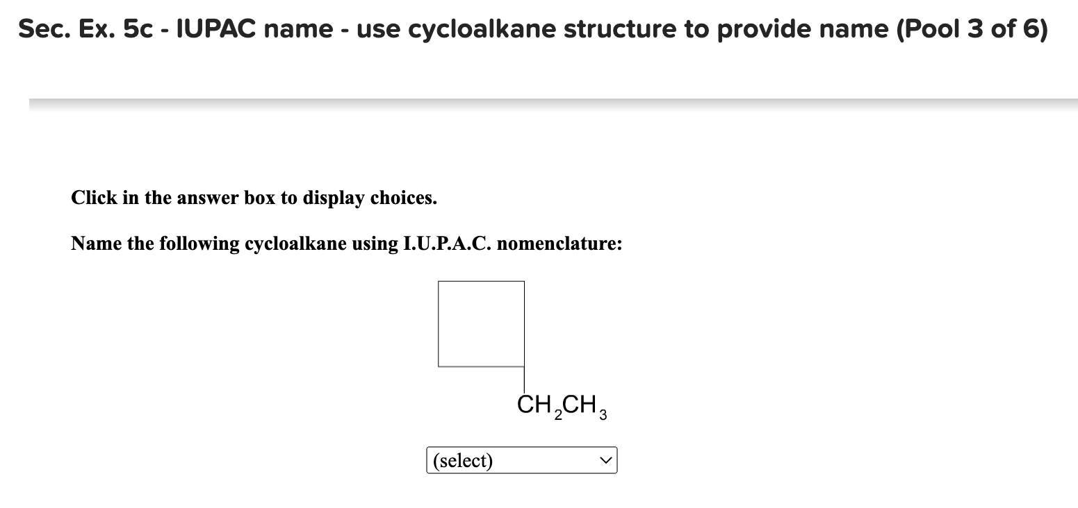 Solved Ch. Ex. 65 - IUPAC name - use alkane structures to | Chegg.com