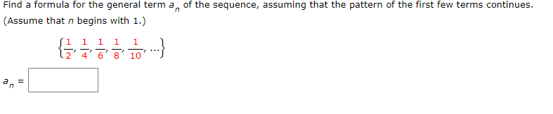 Solved Find a formula for the general term an of the | Chegg.com