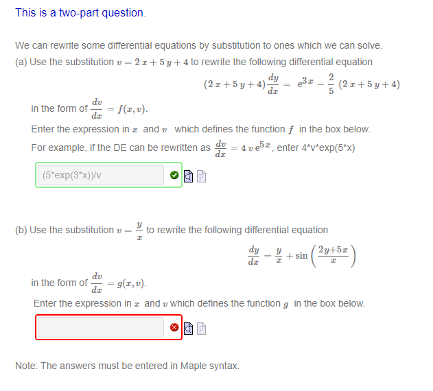 Solved This is a two-part question. We can rewrite some | Chegg.com