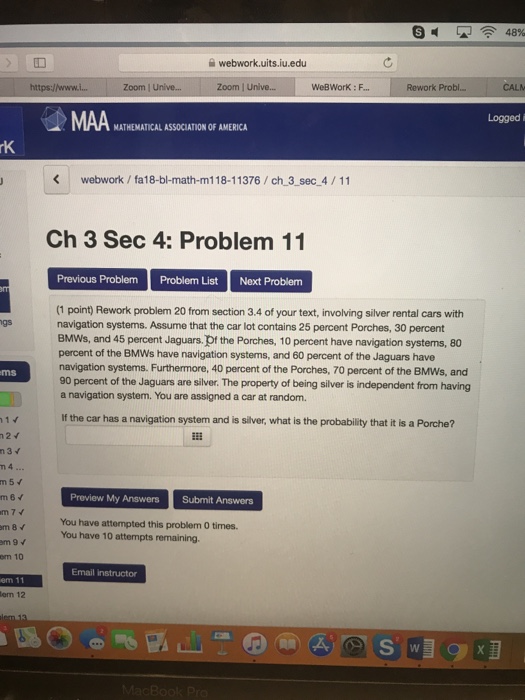 Solved , 48% webwork.uits.iu.edu https://www.i Zoom| Unive.. | Chegg.com