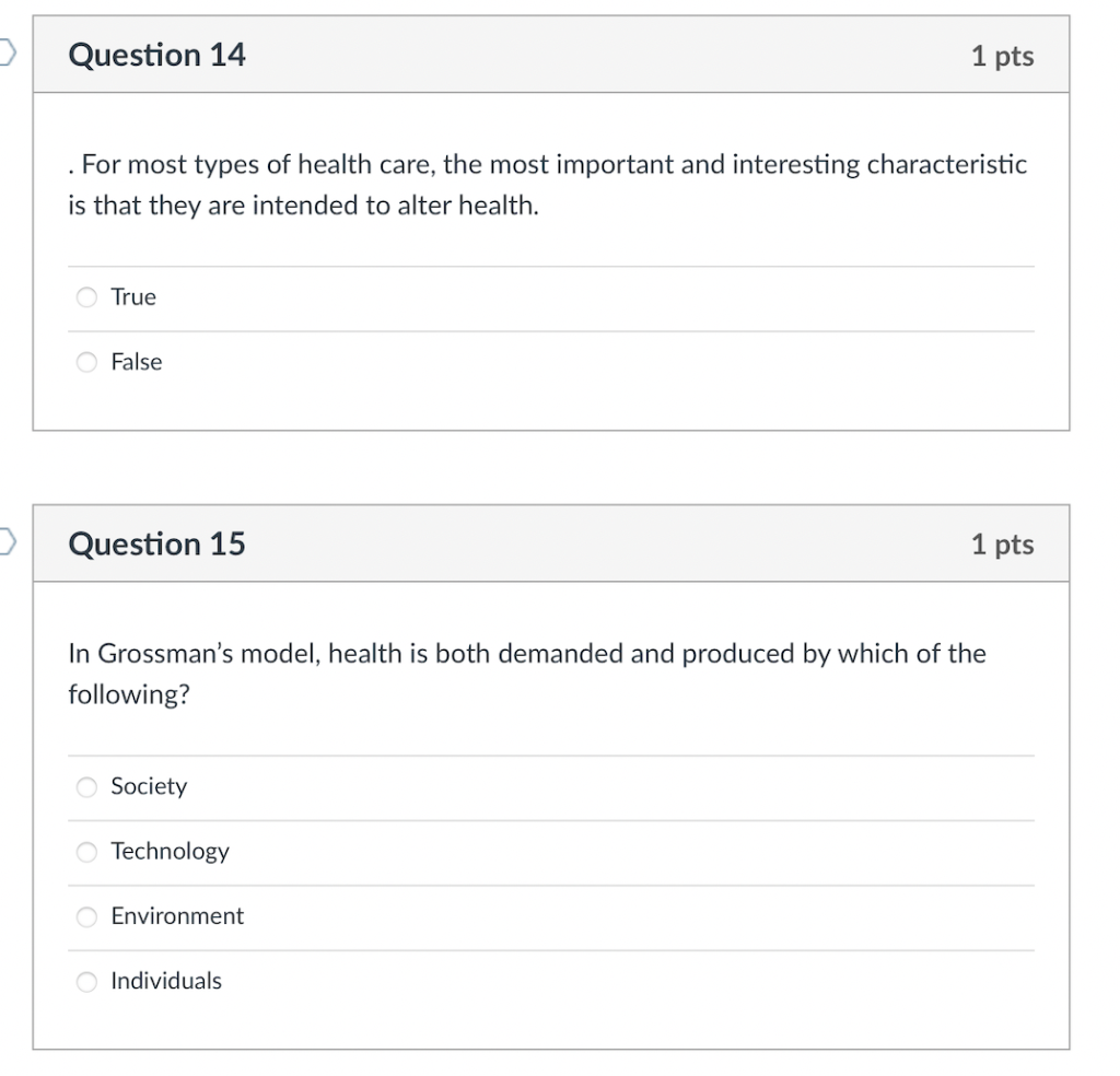 Solved For most types of health care, the most important and | Chegg.com